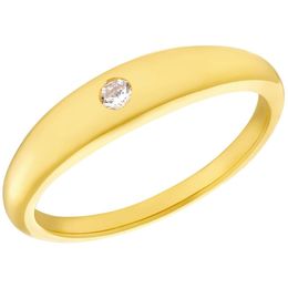 Amor Damen Ring, 925er Silber, gold, 56