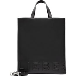 Liebeskind Berlin LIEBESKIND Shopper, Leder, Magnetdruckknopf, für Damen, schwarz