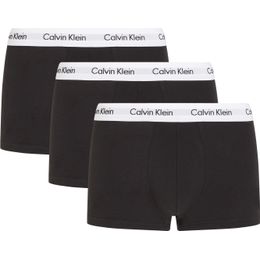 Calvin Klein Boxershorts, 3-er Pack, Logo-Bund, für Herren, schwarz, M