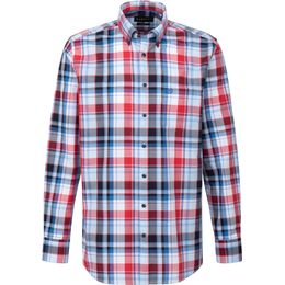 Bugatti Freizeithemd, Modern Fit, Langarm, Button-Down-Kragen, für Herren, rot, M