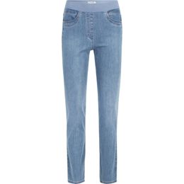RAPHAELA BY Brax Pamina Fun Jeans, Slim-Fit, Schlupf-Design, für Damen, blau, 44