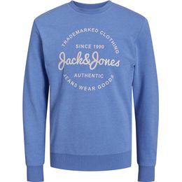 Jack & Jones ORIGINALS by JACK & JONES Sweatshirt, Logo-Print, für Herren, blau, XL