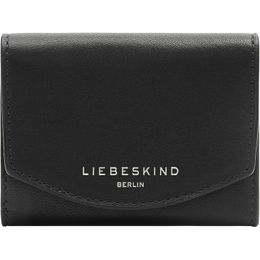 Liebeskind Berlin LIEBESKIND Brieftasche "Louisa", Leder, Markenprägung, für Damen, schwarz