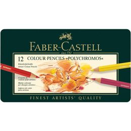 Faber-Castell Buntstifte "Polychromos", 12er-Etui, mehrfarbig