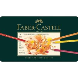 Faber-Castell Künstler-Farbstifte "Polychromos", 36er-Etui, mehrfarbig