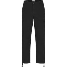 Jack & Jones ORIGINALS by JACK & JONES Cargohose, Eingrifftaschen, Gürtelschlaufen, für Herren, schwarz, 31/34