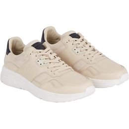 Tommy Hilfiger Sneaker, Schnürung, Leder, für Herren, beige, 45