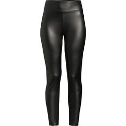 Manguun Leggings, einfarbig, für Damen, schwarz, 36/38