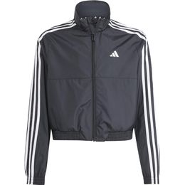 Adidas Sportswear Trainingsjacke, Stehkragen, für Kinder, schwarz, 164