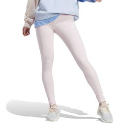 Adidas Leggings, Baumwollstretch, Markenschriftzug, für Damen, rosa, L
