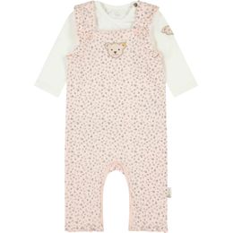 Steiff Bekleidungsset, 2-teilig, Bären-Patch, für Babys und Kleinkinder, rosa, 68