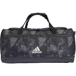 Adidas Sporttasche "Linear Graphic Duffelbag", Zweiwegereißverschluss, Camouflage, 39 Liter, schwarz, OneSize