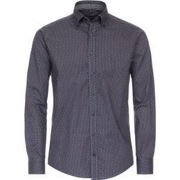 Casamoda Freizeithemd, Comfort-Fit, 1/1 Arm, Button-Down-Kragen, für Herren, blau, XL