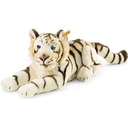 Steiff Kuscheltier "Bharat Tiger", liegend, 43 cm, weiß