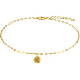 Amor Damen Fußkette, 925er Silber, gold