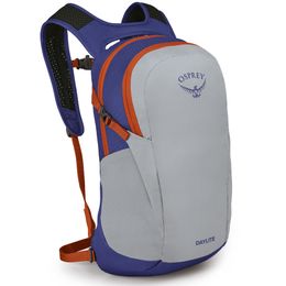 Osprey Rucksack, Polyester, Reißverschluss, Logo, für Damen und Herren, grau