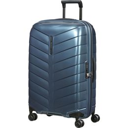 Samsonite 4-Doppelrollen-Trolley, Hartschale, TSA-Schloss, uni, 71 L, blau