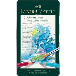 Faber-Castell Aquarellstifte "Albrecht Dürer", 12er-Etui, mehrfarbig