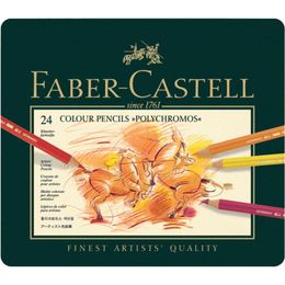 Faber-Castell Künstler-Farbstifte "Polychromos", 24er-Etui, mehrfarbig