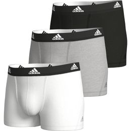 Adidas Active Flex Cotton Pants, 3er-Pack, 4-Wege-Stretch, für Herren, grau, S