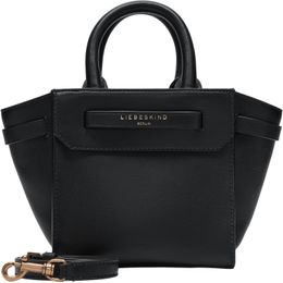 Liebeskind Berlin LIEBESKIND Henkeltasche L, Leder, Magnetknopfverschluss, für Damen, schwarz