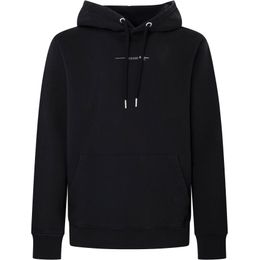 Pepe Jeans Hoodie "Dave", Baumwolle, Marken-Frontprint, für Herren, schwarz, S