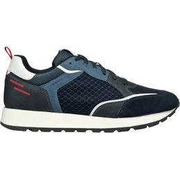 Geox Sneaker "Partenio", Nubuklederoptik, atmungsaktiv, für Herren, blau, 42