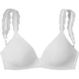 Lascana Perfect Basics Push-Up BH, nahtlos, für Damen, weiß, 85D