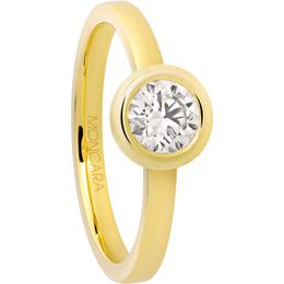 MONCARA Damen Ring, 585er Gold mit 1 Diamant, zus. ca. 0,5 Karat, gold