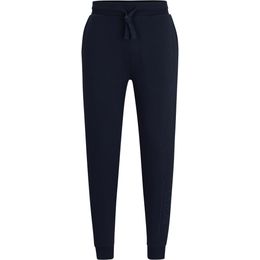 BOSS Loungewear-Hose, Baumwolle, Gummibund, für Herren, blau, L