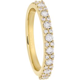 MONCARA Damen Ring, 585er Gold mit 26 Diamanten, zus. ca. 0,5 Karat, gold