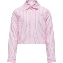 Only® Hemdbluse, Baumwolle, für Kinder, rosa, 152