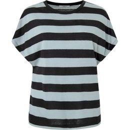 Pepe Jeans T-Shirt, Leinenanteil, für Damen, schwarz, S