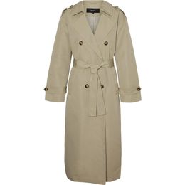 Véro Moda VERO MODA® Trenchcoat, Reverskragen, Bindegürtel, für Damen, braun, XS