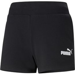 Puma® Shorts "Essentials", Seitentaschen, Logo-Print, für Damen, schwarz, M