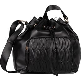 Gabor® Beuteltasche, Kordelzug, 3D-Prägung, für Damen, schwarz