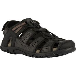 Geox Strada Trekkingsandalen, Leder, für Herren, schwarz, 44