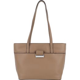 Gerry Weber Shopper, Reißverschluss, Kunstleder, für Damen, braun