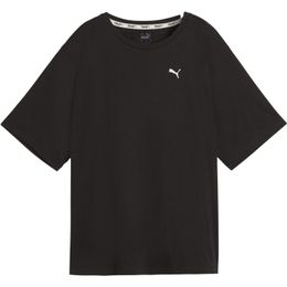 Puma® T-Shirt "Animal Remix Boyfriend", feuchtigkeitsableitend, oversized, für Damen, schwarz, M