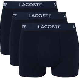 Lacoste Boxershorts, 3er-Pack, Logo-Bund, für Herren, blau, XL