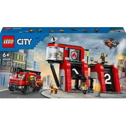 Lego® City - 60414 Feuerwehrstation mit Drehleiterfahrzeug