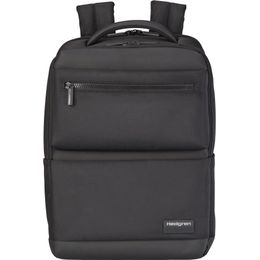 Hedgren Rucksack, gepolstertes Laptopfach, Zweiwegereißverschluss, schwarz