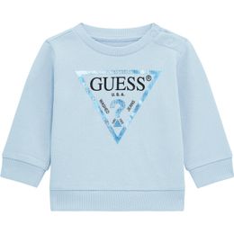Guess Sweatshirt, Baumwolle, Print-Motiv, für Kinder, blau, 110
