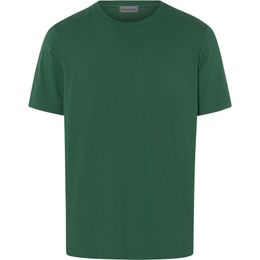 Hanro Living Shirts T-Shirt, Baumwolle, Rundhals-Ausschnitt, für Herren, grün, XL