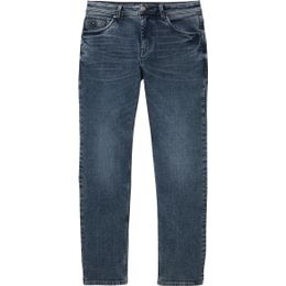 Tom Tailor Marvin Jeans, Straight-Fit, Used-Waschung, für Herren, blau, 33/34