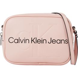Calvin Klein Jeans Umhängetasche, Logo-Prägung, für Damen, rosa