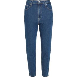 Calvin Klein Jeans Jeanshose, Five-Pocket, High Waist, für Damen, blau, 26