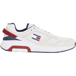 Tommy Jeans Sneaker "Runner", Leder, Wechselfußbett, für Herren, weiß, 40