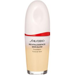 Shiseido Revitalessence Skin Glow Foundation, Gesichts Make-up, foundation, beige (IVORY), strahlend, Deckkraft: Mittel, dermatologisch getestet,