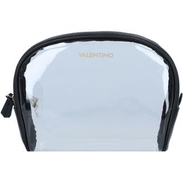 Valentino Kosmetiktasche, Label, Zipper, für Damen, schwarz